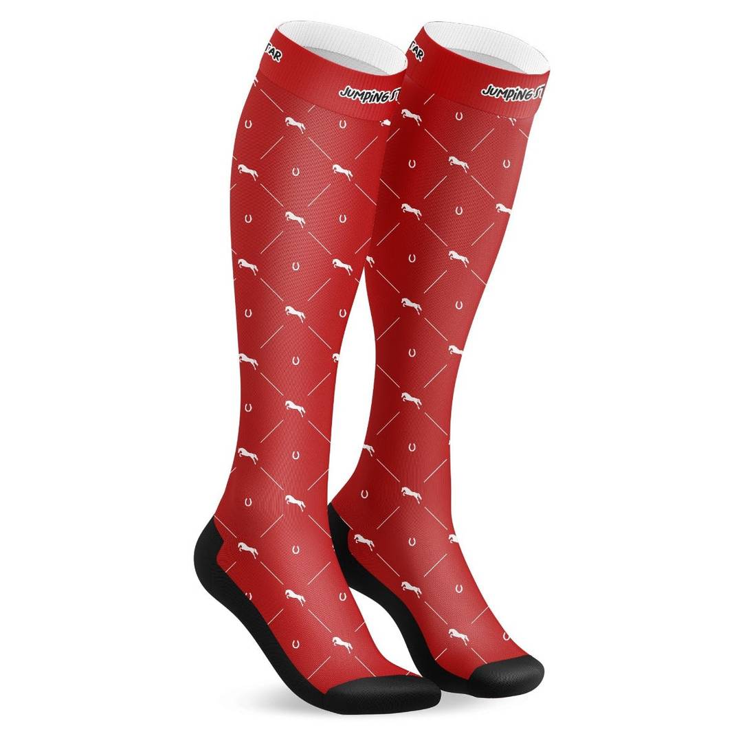 Jumping Star Compression Riding Socks